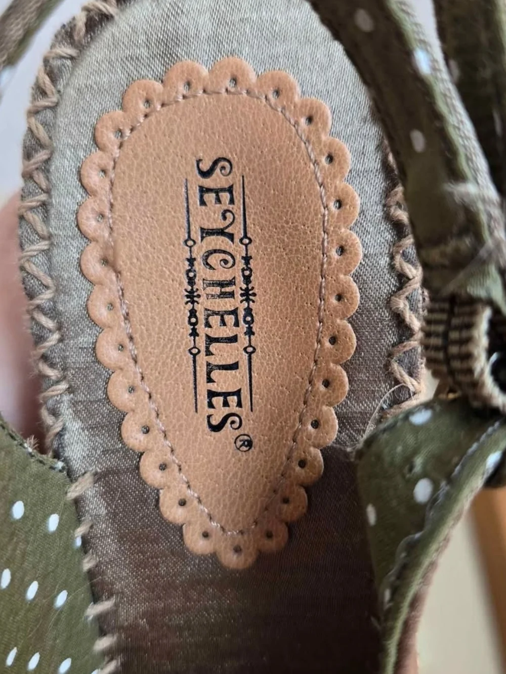 Seychelles | Shoes | Seychelles Olive Satin Knotted Slingback Wedges ...